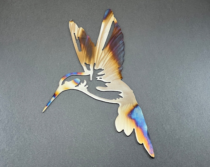 Metal Hummingbird Wall Art - 12.5" - Etsy