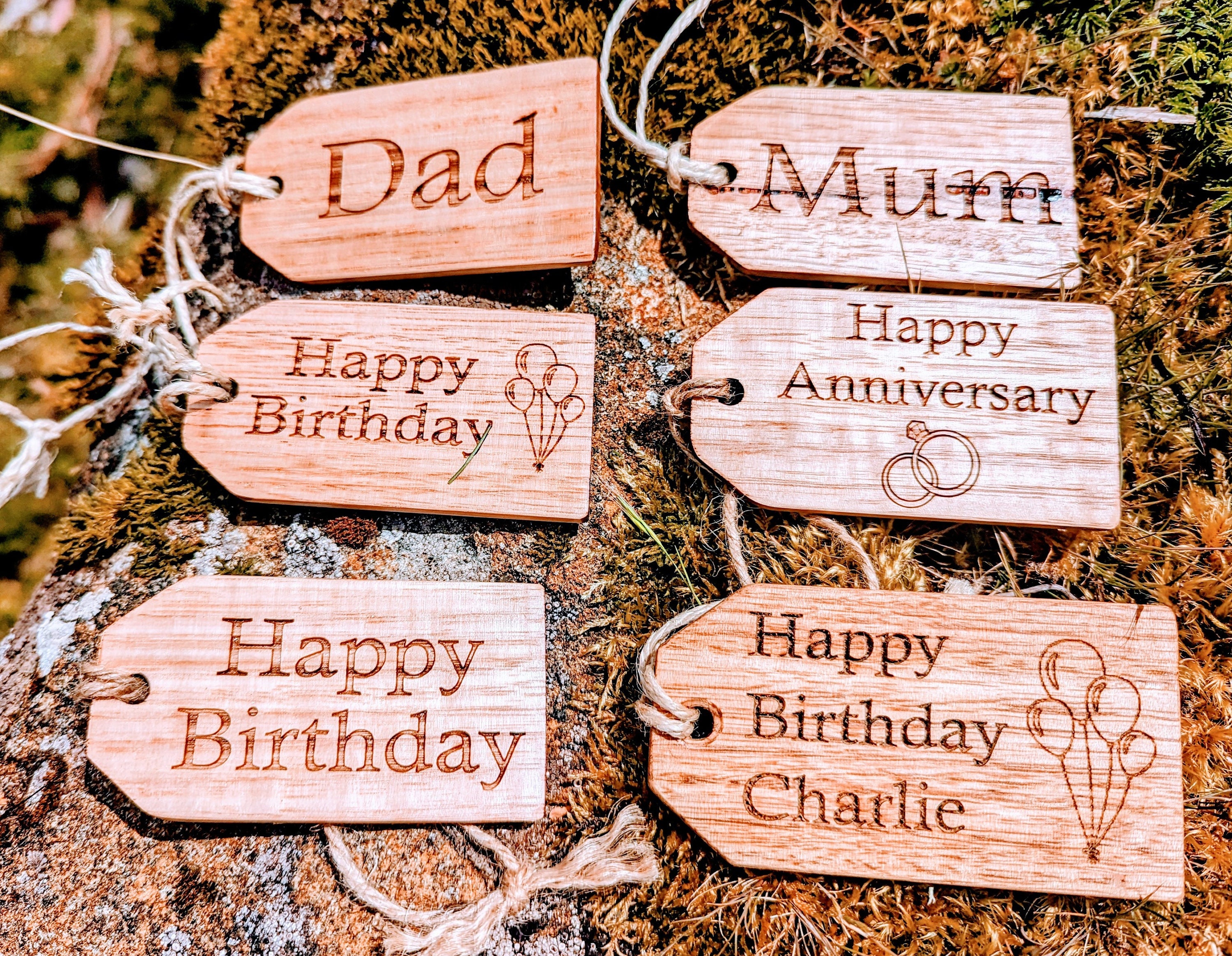 Wooden Gift Tags Tasmanian Oak eco - Etsy