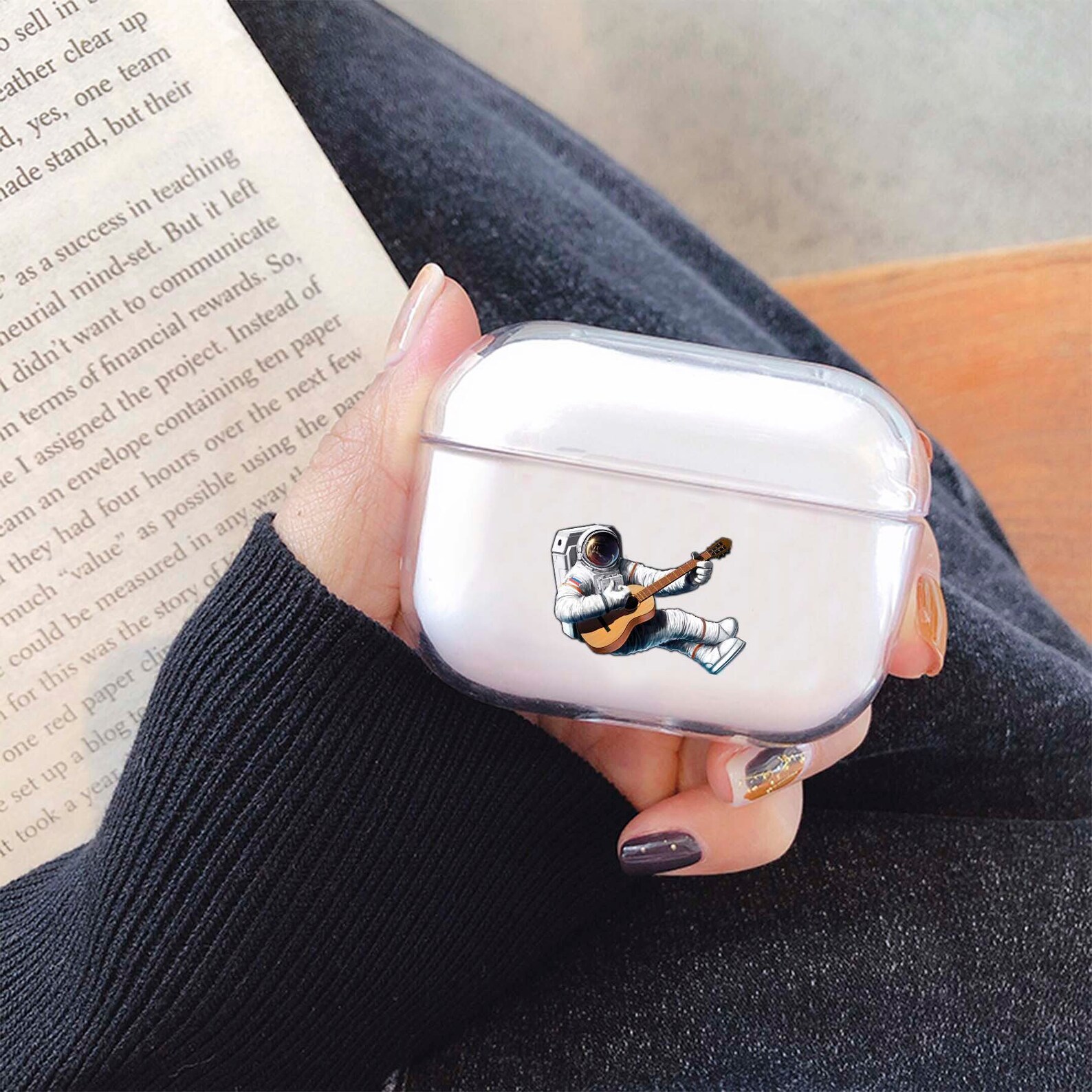 Funny Airpods Case Astronaut Clear Airpods Cover Holder for - Etsy