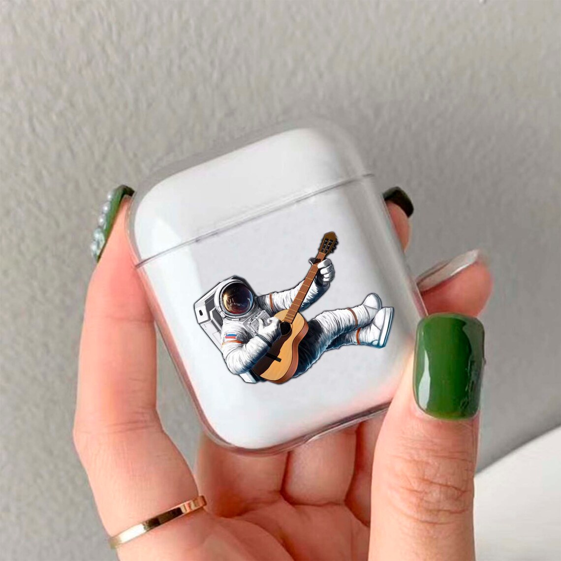Funny AirPods Case Astronaut Clear AirPods Cover Holder For | Etsy