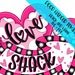 TEMPLATE Door Hanger: Love Shack - Etsy