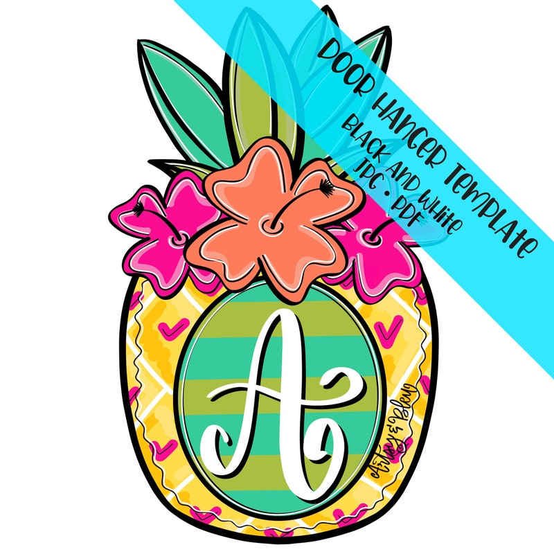 Pineapple Door Hanger - Etsy