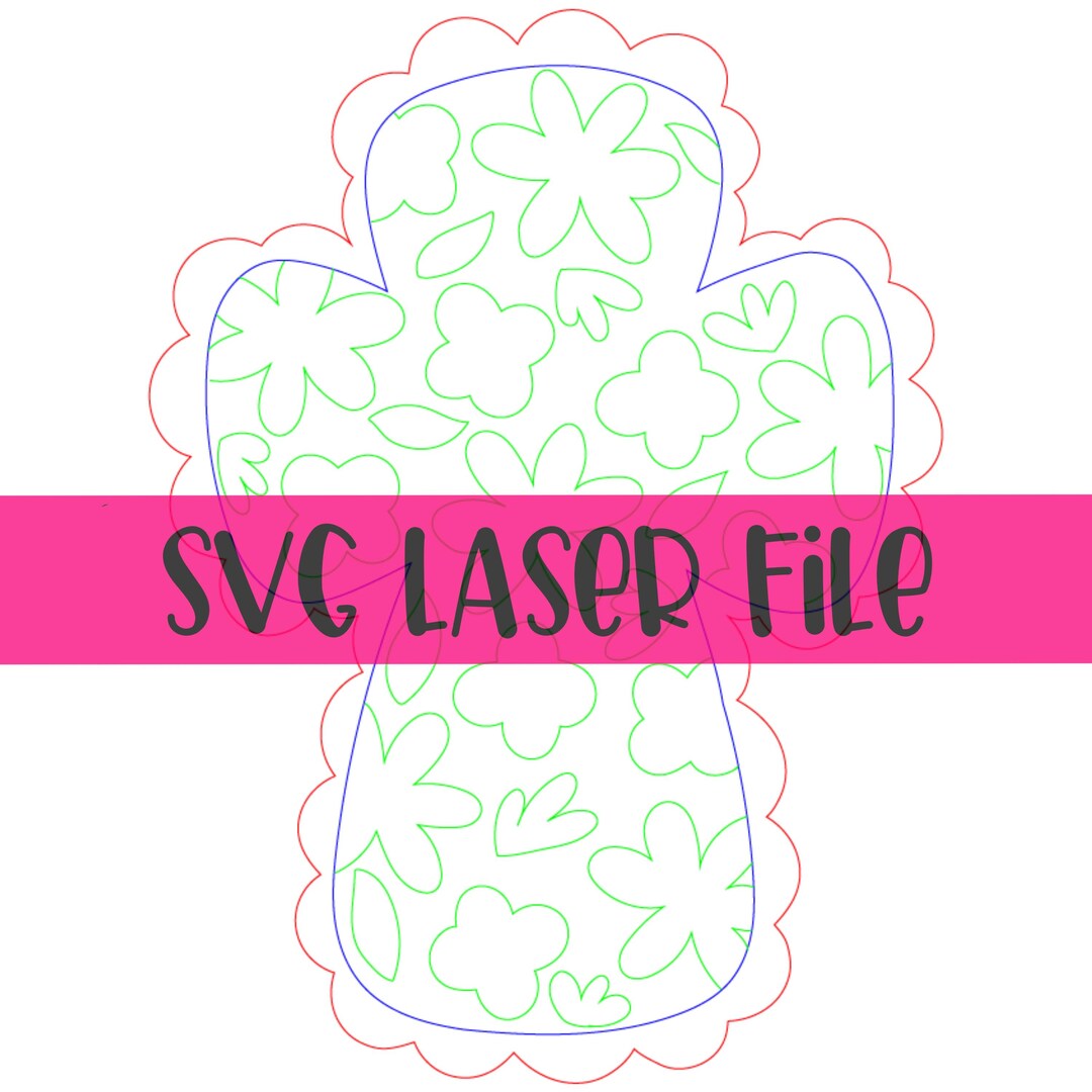 SVG Laser File: Cross - Etsy