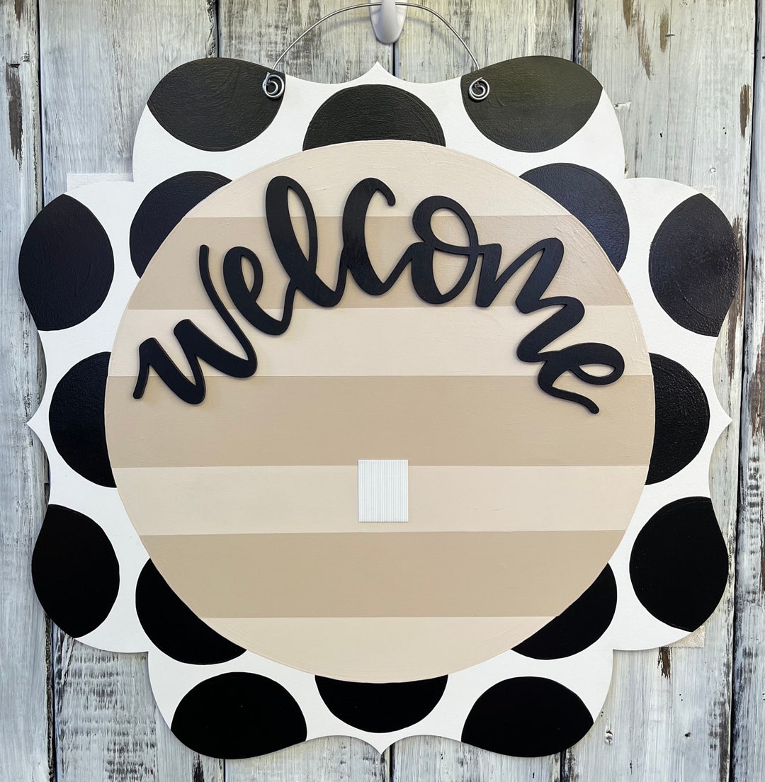 Interchangeable Welcome Base Door Hanger and 1 Attachment of Choice - Etsy