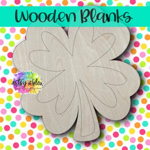 Wooden Blank: Fourleaf Clover - Etsy