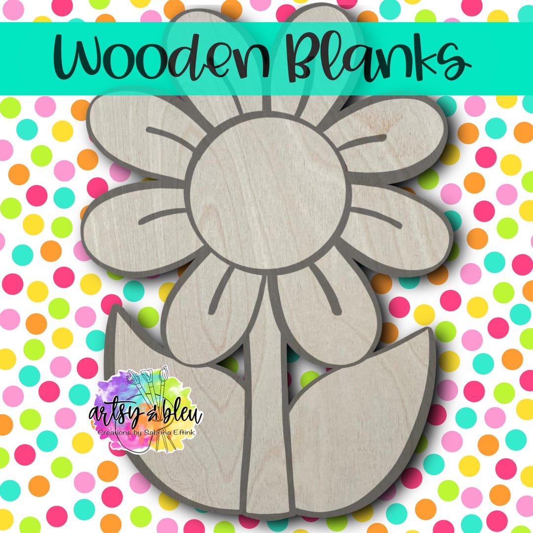 Wooden Blank: Daisy Flower - Etsy