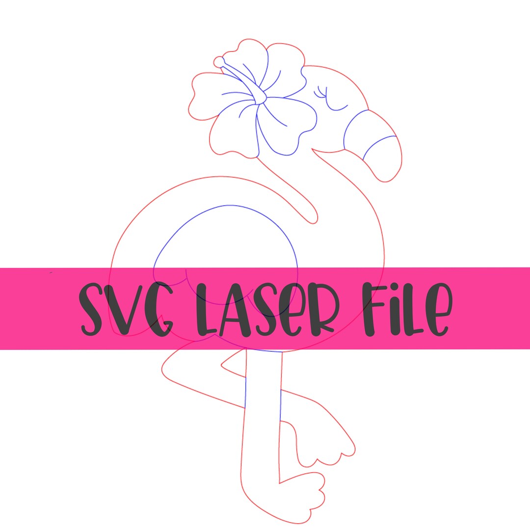 SVG Laser File: Flamingo - Etsy
