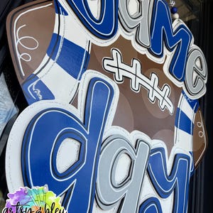 Game Day Football Door Hanger - Etsy