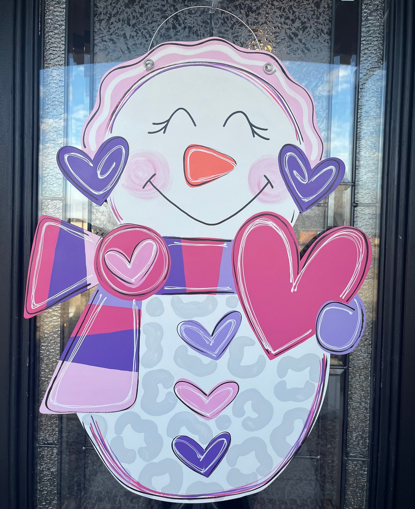 Valentine Snowman - Etsy