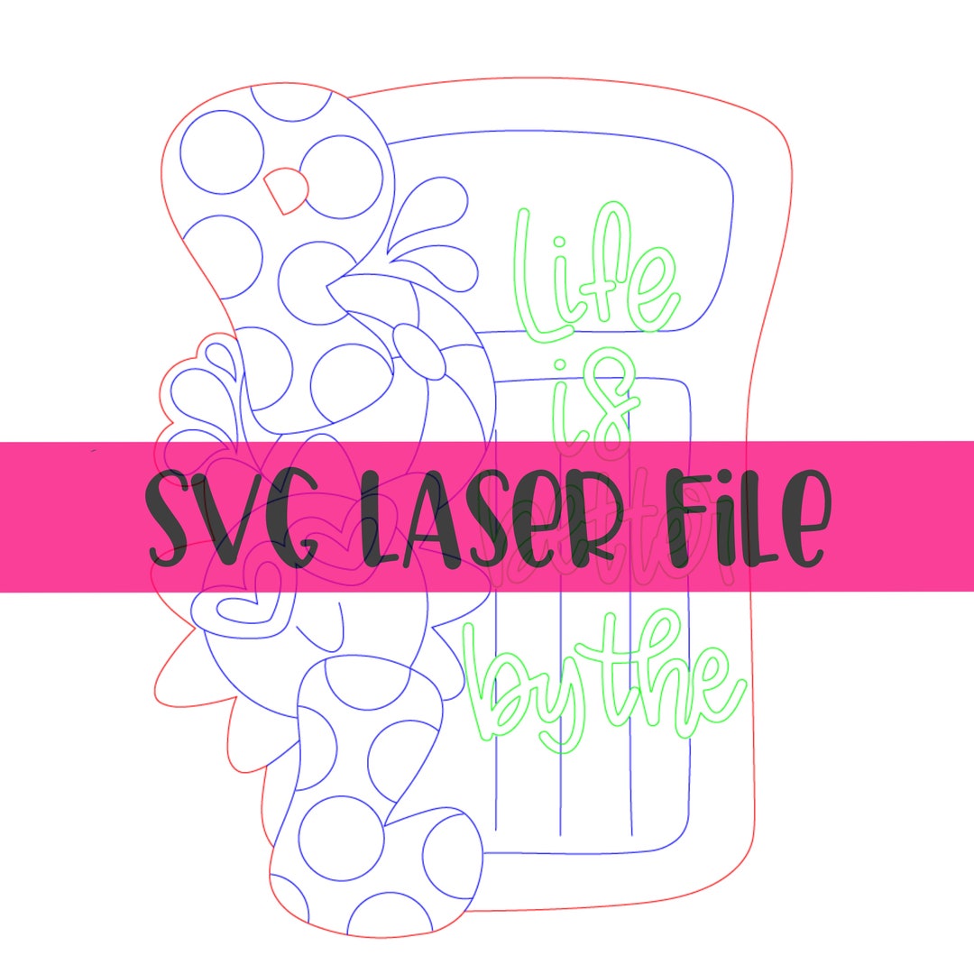 SVG Laser File: Pool Float - Etsy