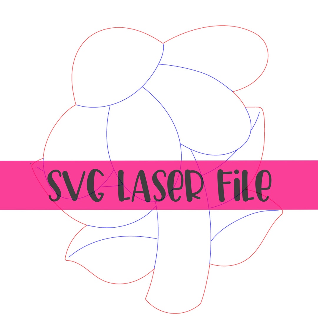 SVG Laser File: Large Flower - Etsy