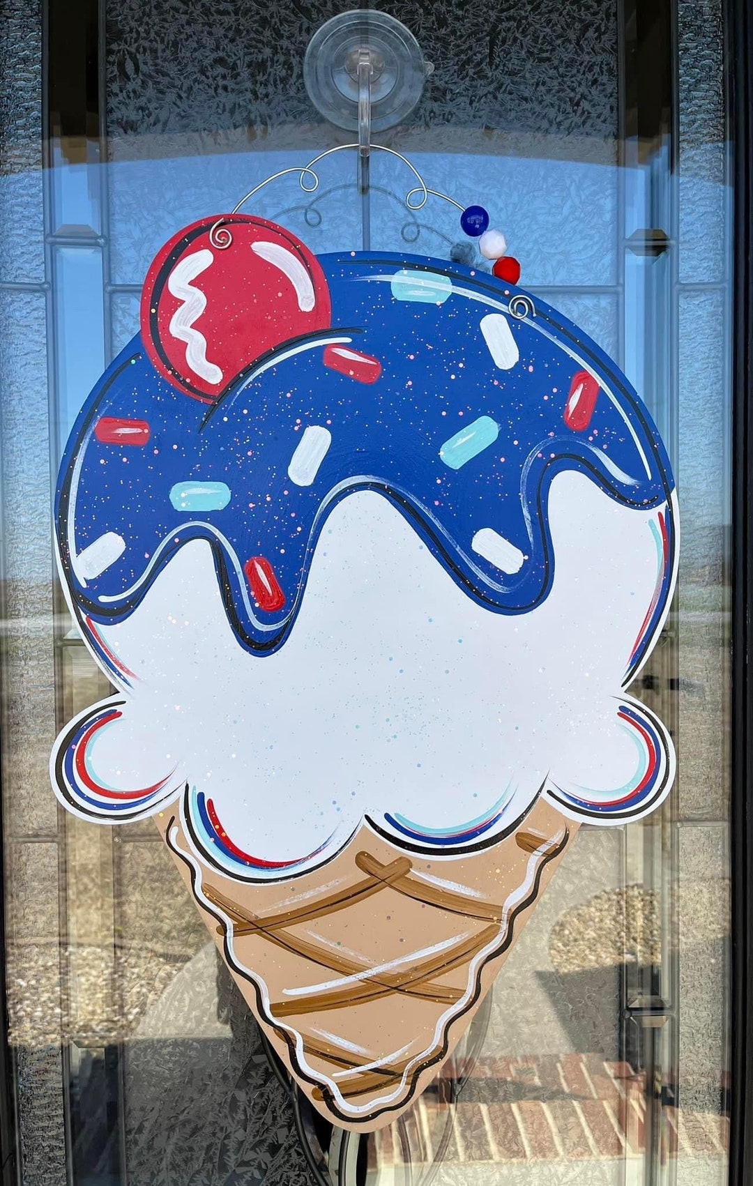 Patriotic Ice Cream Door Hanger - Etsy