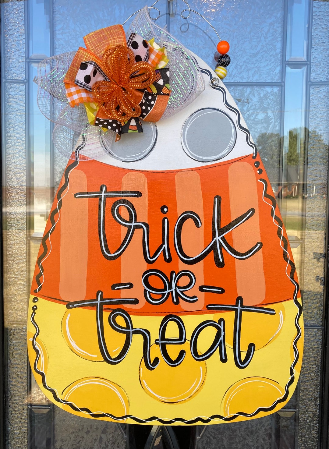 Candy Corn Door Hanger - Etsy