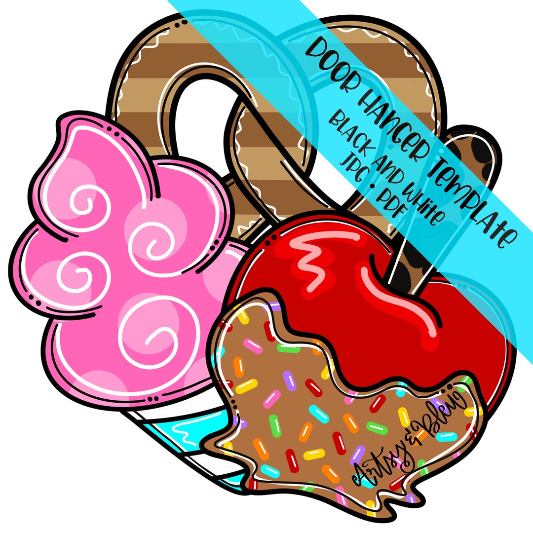 TEMPLATE Door Hanger: Fair Food - Etsy