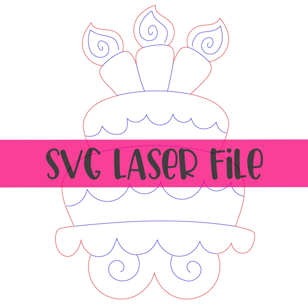 SVG Laser File: Layered Cake - Etsy