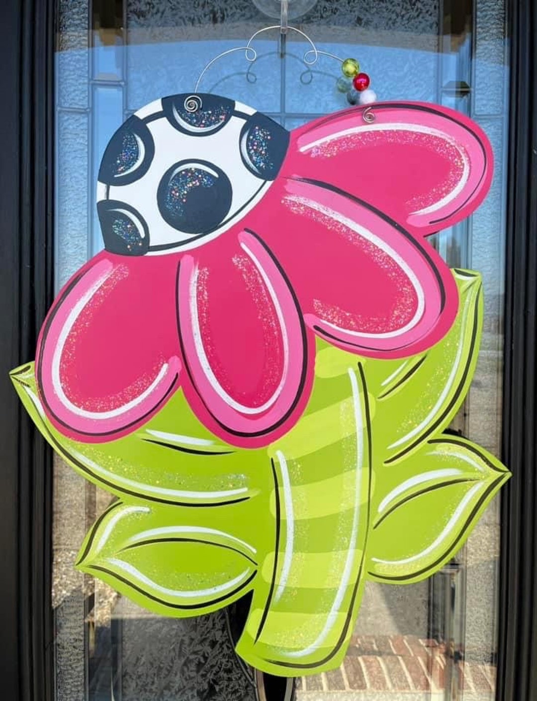 Large Flower Door Hanger - Etsy