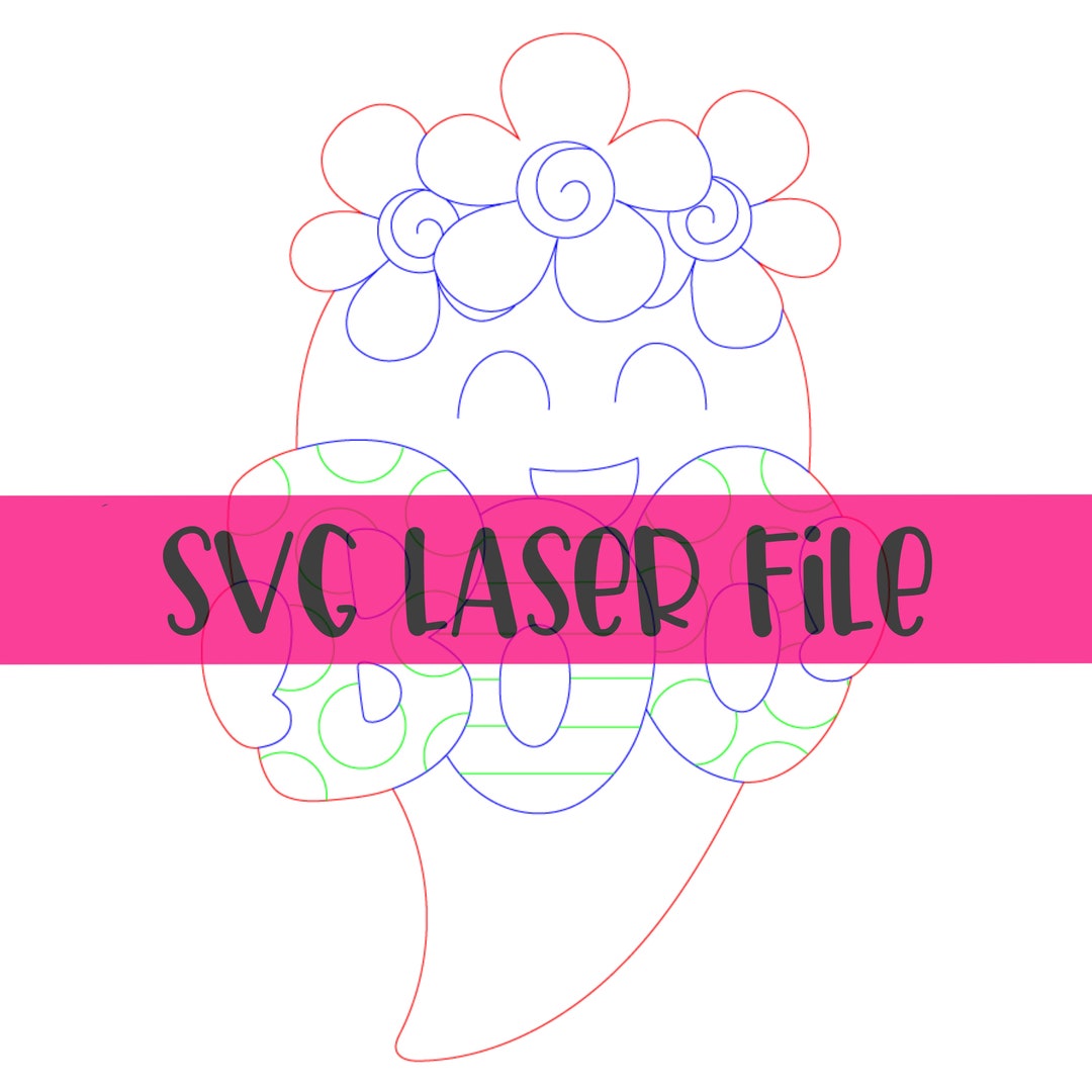 SVG Laser File: Hippie Ghost - Etsy