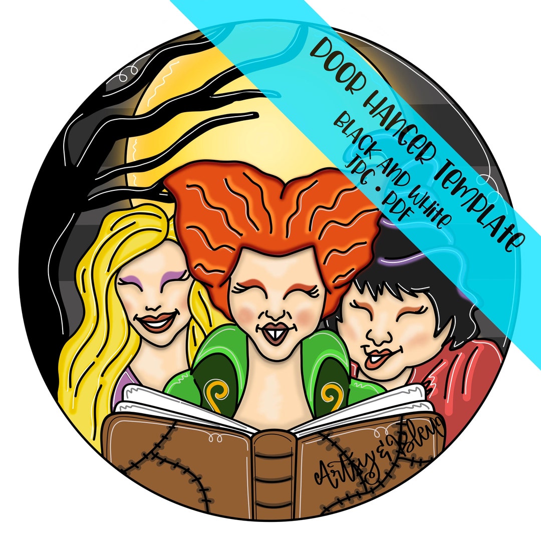 TEMPLATE Door Hanger: Hocus Pocus - Etsy