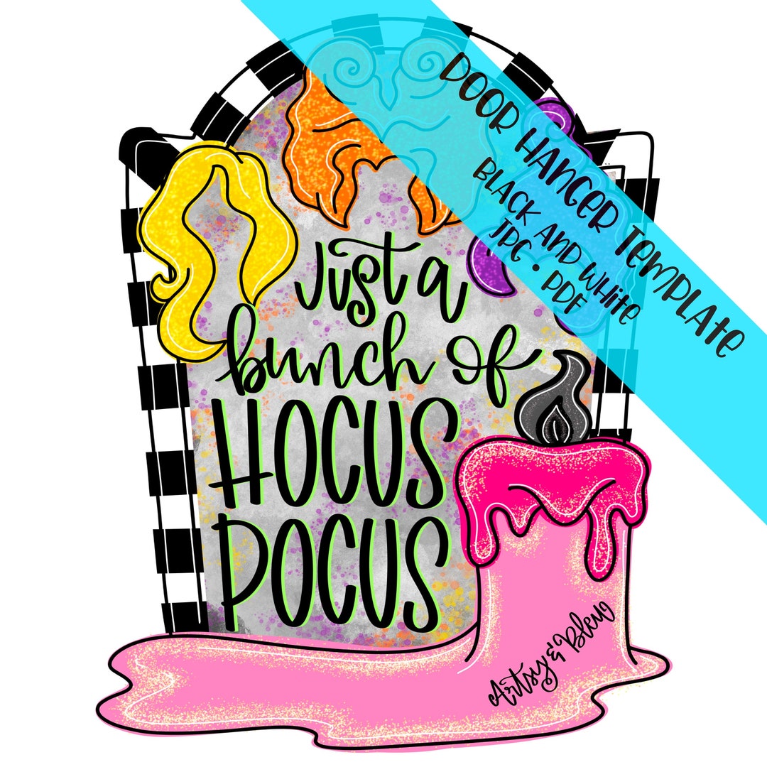 TEMPLATE Door Hanger: Hocus Pocus - Etsy