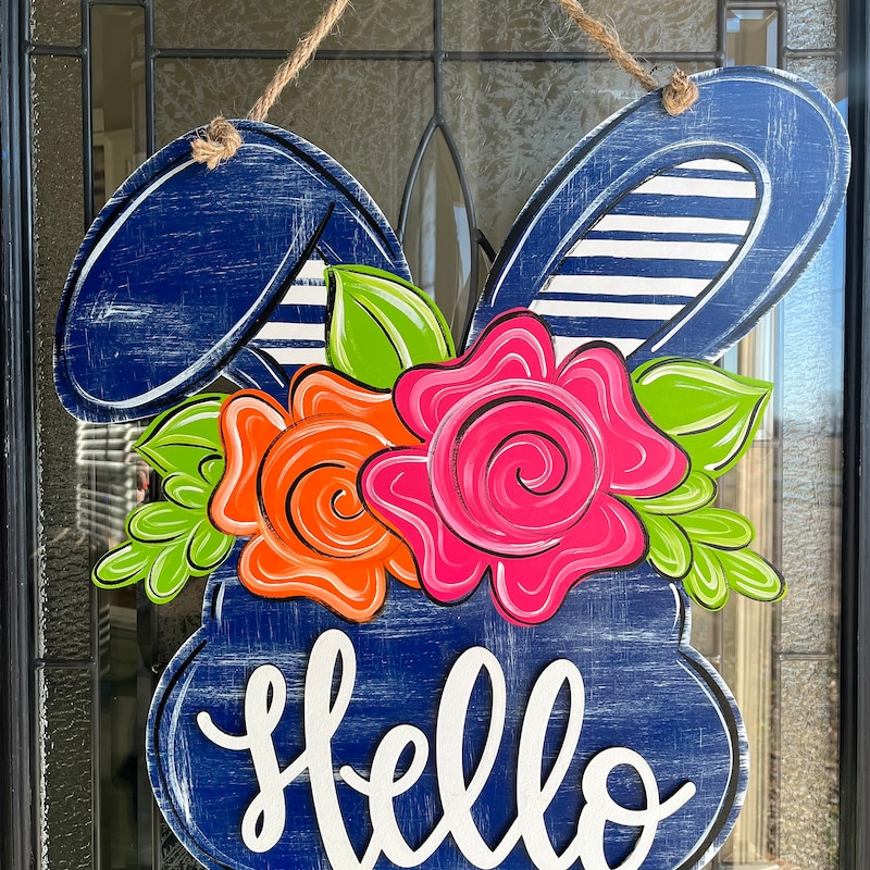Bunny Door Hanger - Etsy