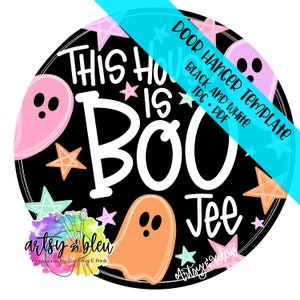 Door Hanger TEMPLATE: Boojee Ghosts - Etsy