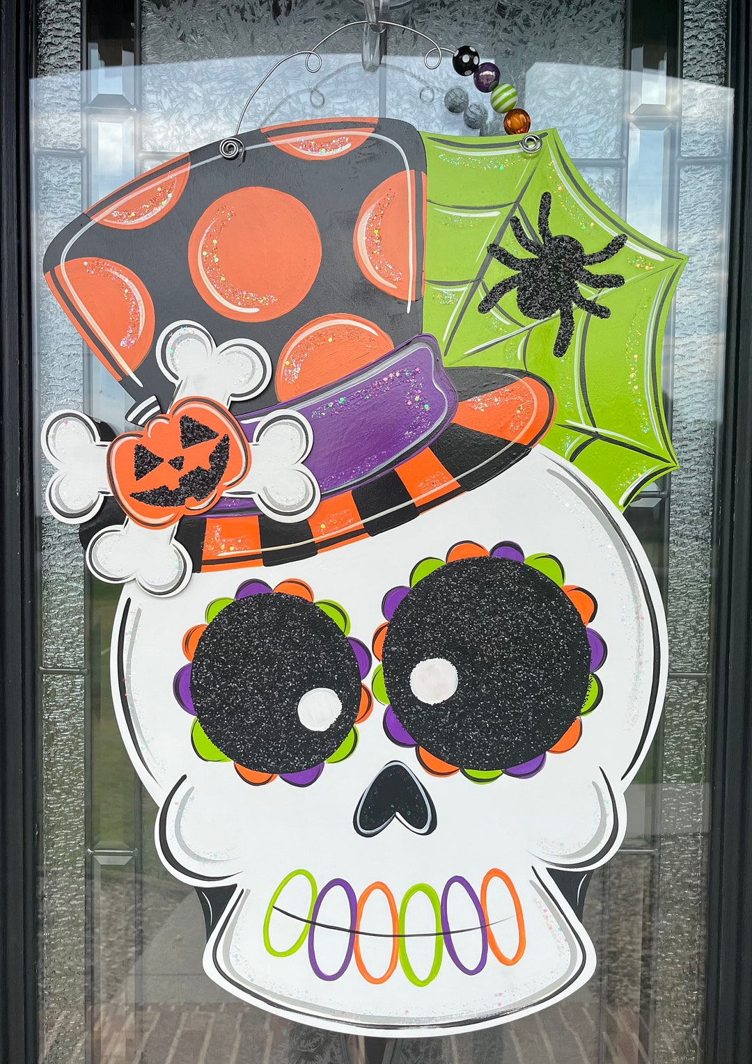 Halloween Skeleton Door Hanger - Etsy