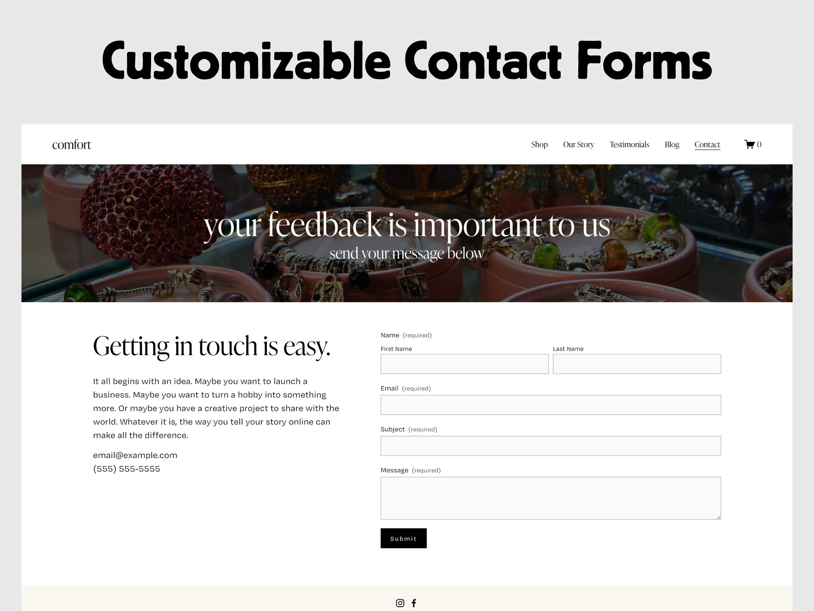Squarespace Ecommerce Website Template | Online Shop Support ...