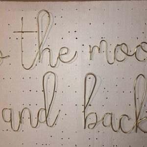 Custom Wire Words in 'tilly' Font - Personalised Custom Sign - Any Word ...