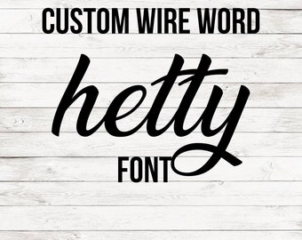 Custom Wire Words in 'tilly' Font Personalised | Etsy UK
