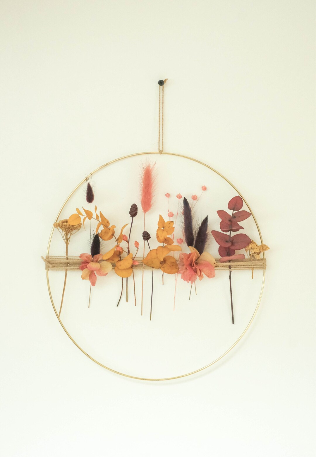 Wall Decoration Dried Flowers liv Interior Decoration Wreath to Hang - Etsy