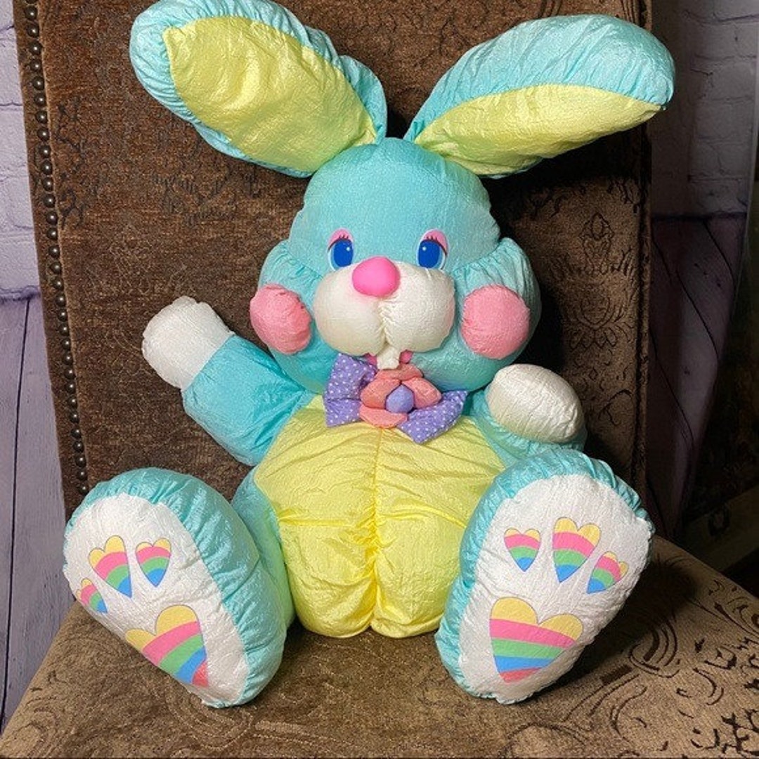 Vintage Neon Dan Dee Easter Bunny Plush Rare - Etsy