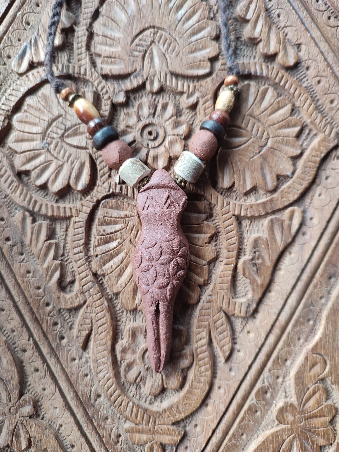 Sacred Feminine/goddess Ceramic Necklace - Etsy