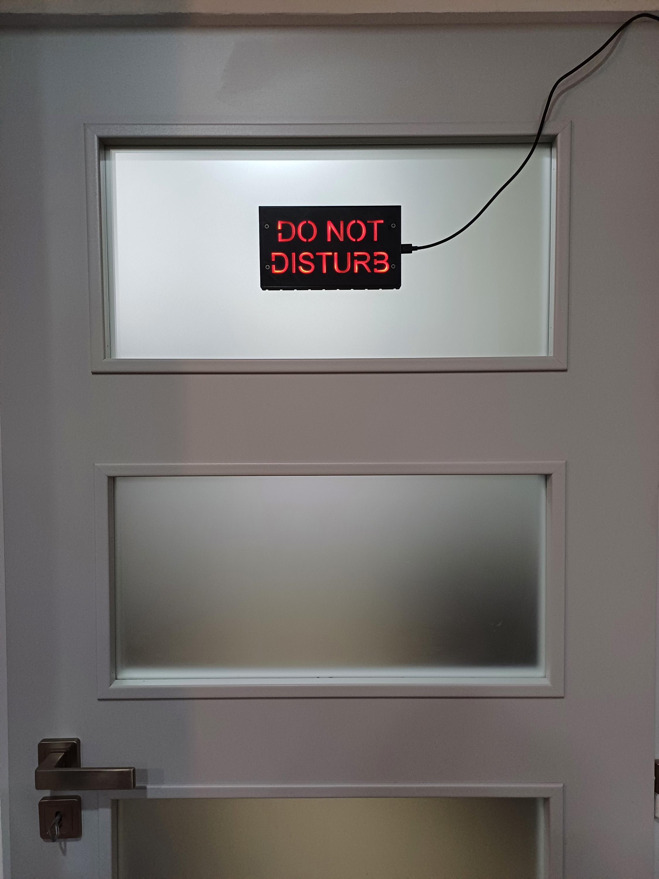 DO NOT DISTURB Sign Controlled by Microsoft Teams Status - Etsy