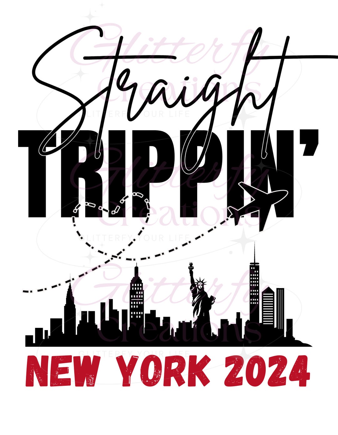Straight Trippin' New York 2024 Shirt Png File - Etsy