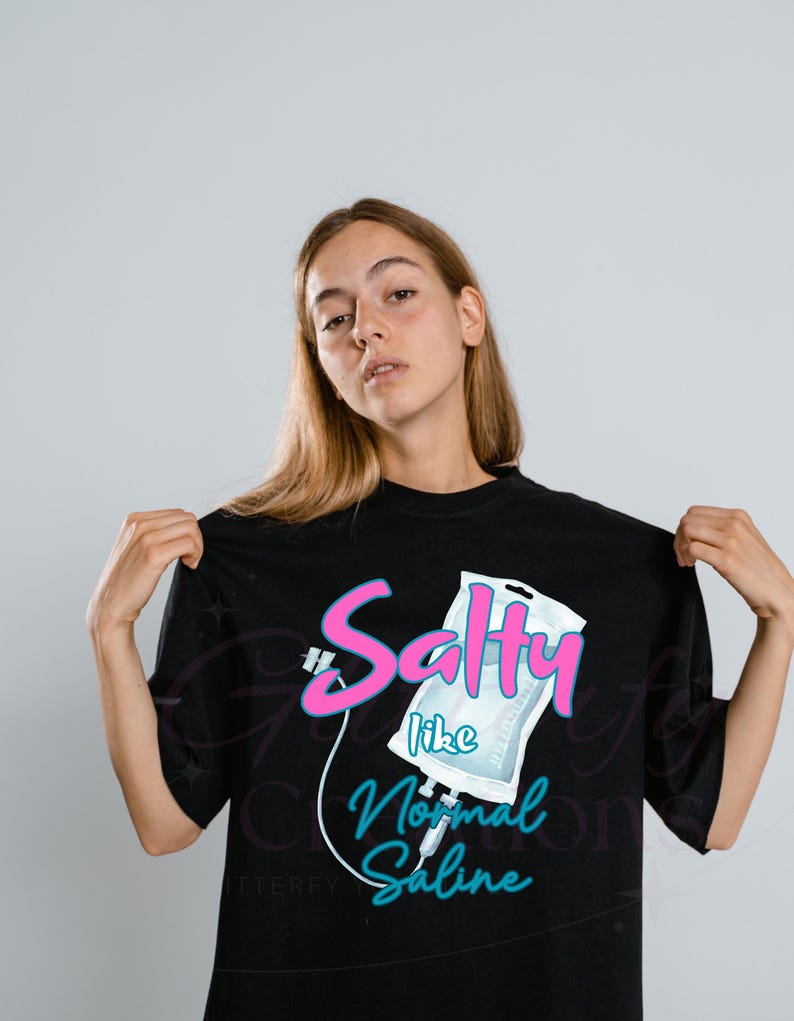 Salty Like Normal Saline Png Download - Etsy