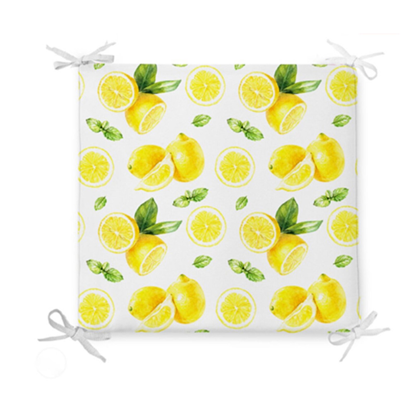 Lemon Seat Pads, Kitchen Decor, Lemon Chair Pads, Dining Chair Cushions ...