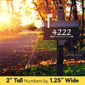 Reflective Mailbox Numbers Stickers for Outside- 5 Sets of 2 Inch ...