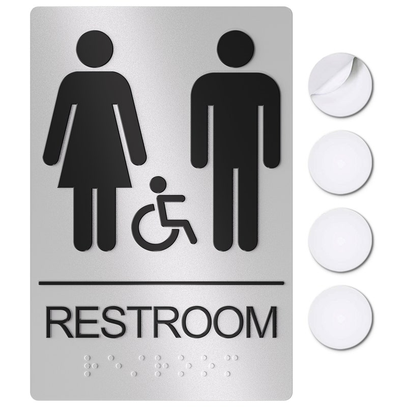 Unisex Bathroom Signs - Etsy
