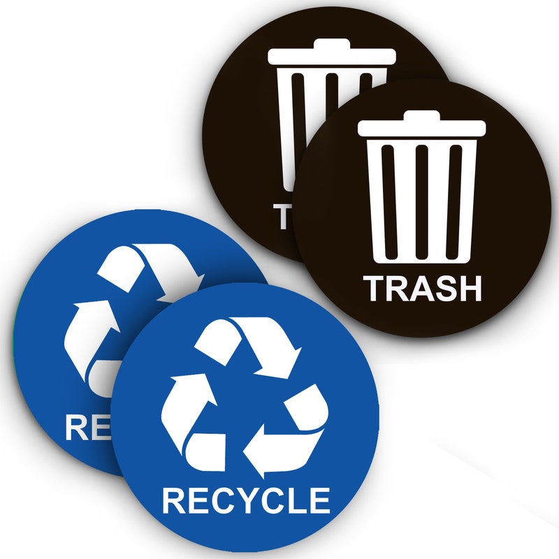 Recycling Bin Sticker Labels - Etsy