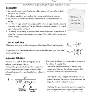 Chemistry Ideal Gas Law Notes and Activity Packet - Etsy