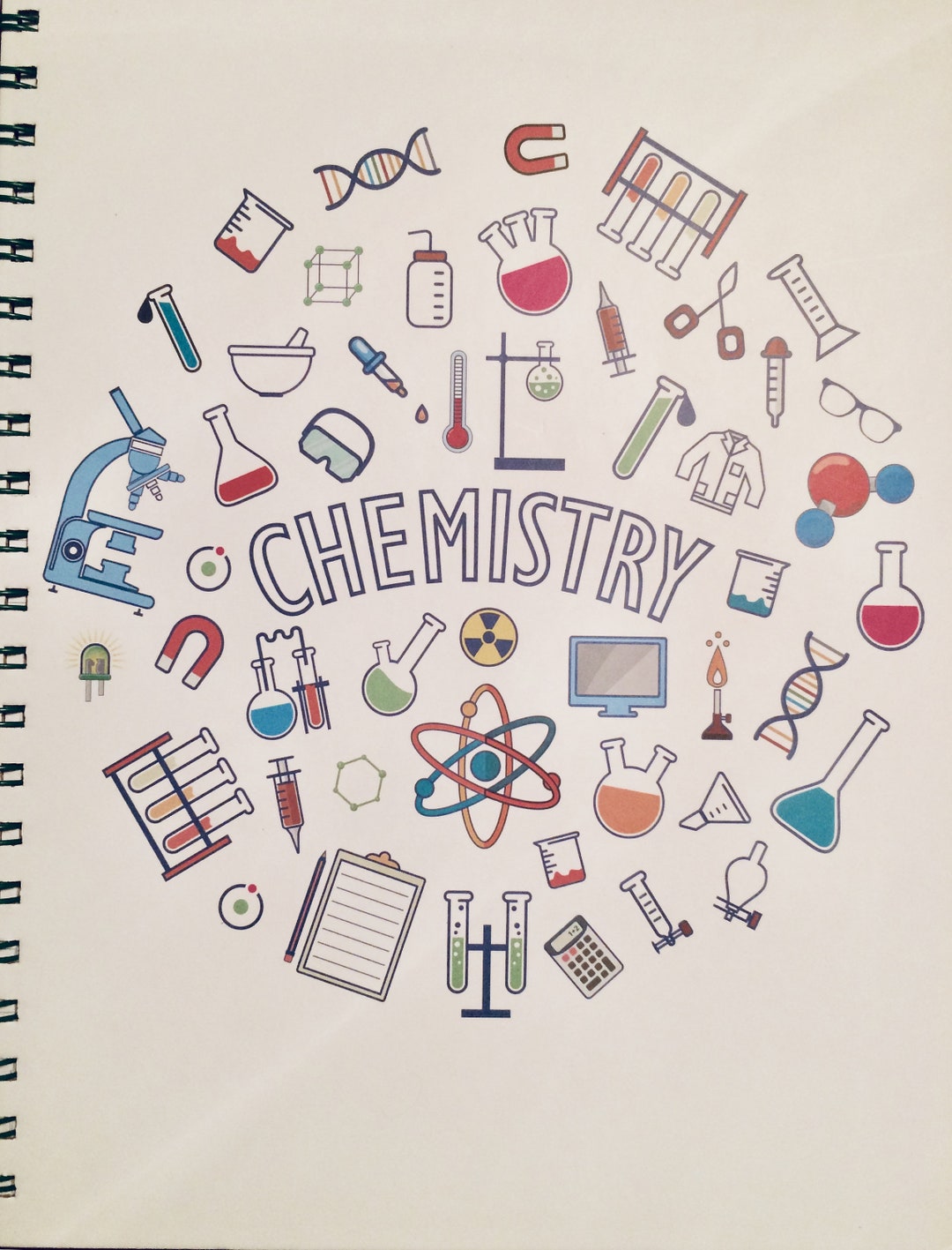 Chemistry Spiral Notebook With Periodic Table - Etsy
