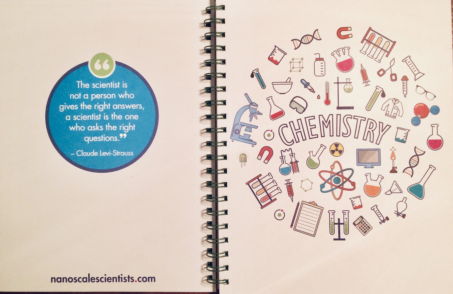 Chemistry Spiral Notebook With Periodic Table - Etsy