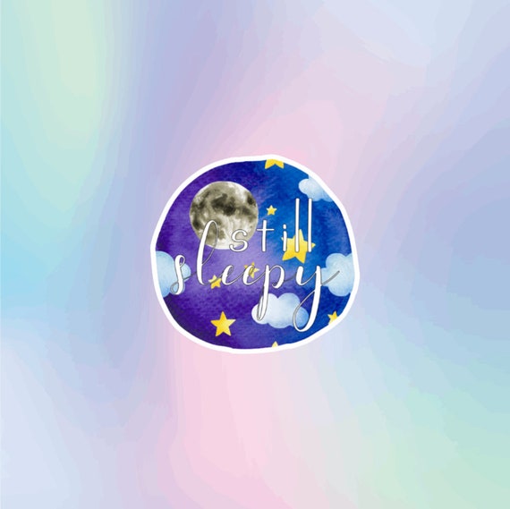 Laptop mountain decal Still Sleepy Sticker Water bottle nap time Car ...