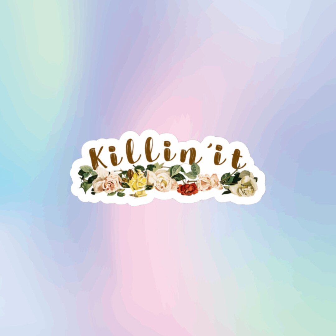 Killin It Sticker - for Laptop, Water Bottle, Journal, Car - Etsy
