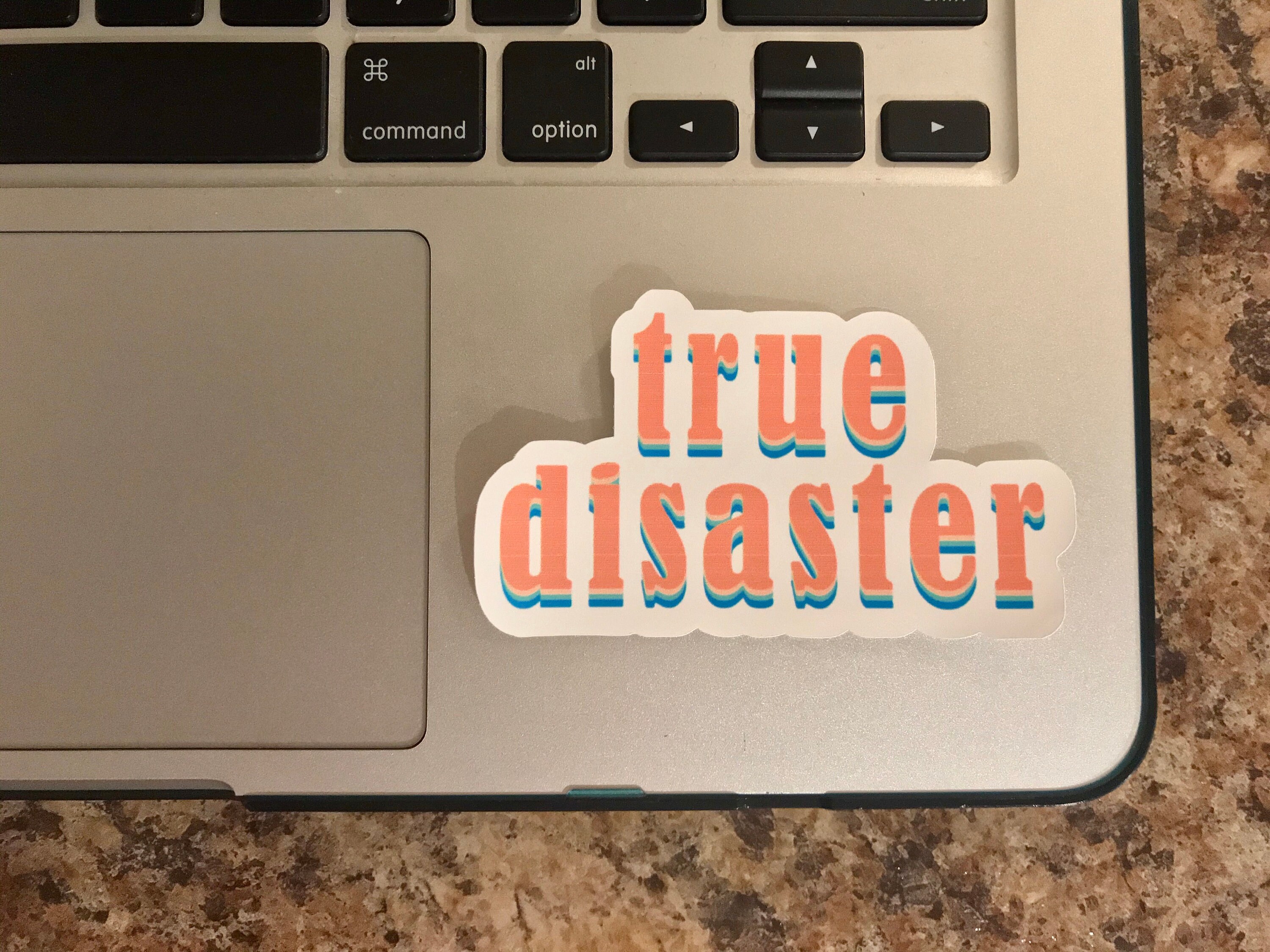 True Disaster Sticker Para computadora portátil, botella de agua ...