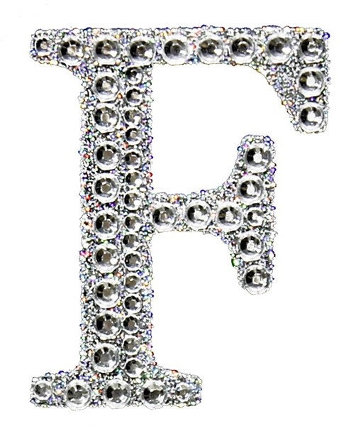 Self-adhesive 2" Rhinestone Alphabet Stickers - Lg Letters - Homecoming ...
