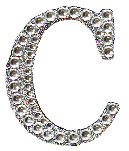 Self-adhesive 2" Rhinestone Alphabet Stickers - Lg Letters - Homecoming ...