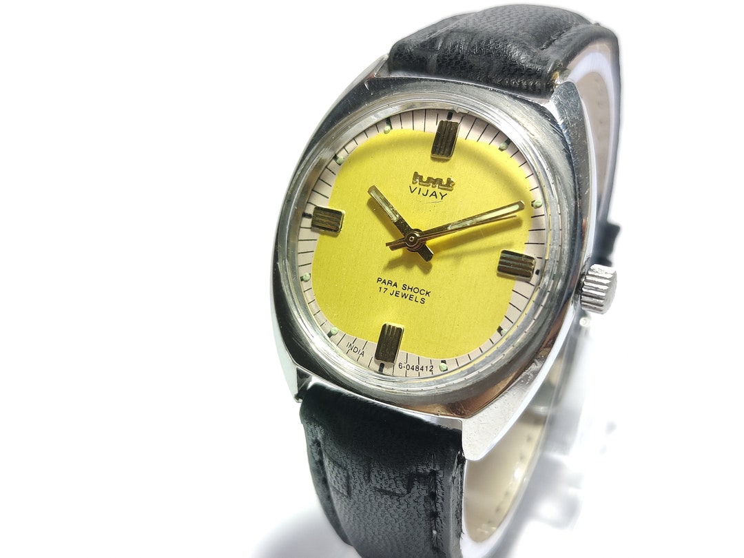 Vintage Hmt Vijay Mechanical Hand Winding Movement Dial Wrist Watch F13 ...