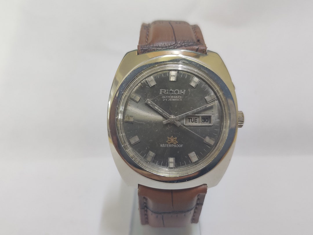 Vintage Ricoh Automatic Movement Date Day Dial Wrist Watch for Mens M10 ...