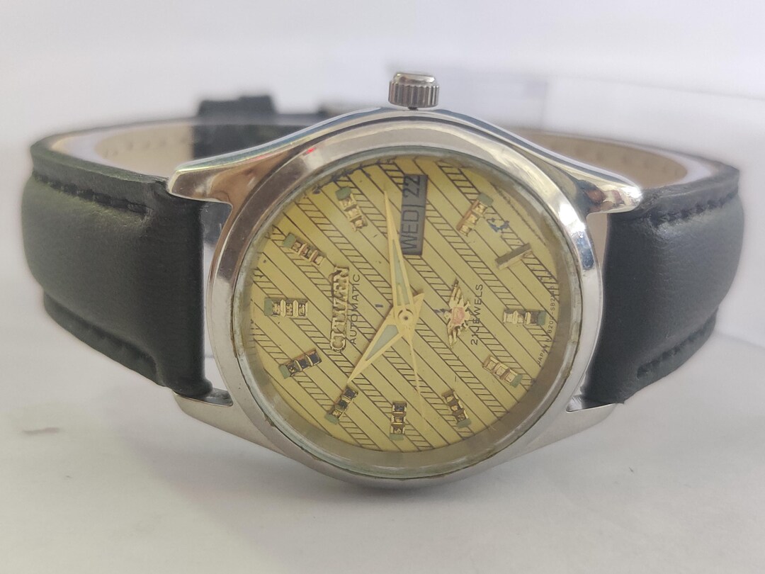Vintage Citizen Automatic Movement Date Day Dial Wrist Watch for Men E29 - Etsy